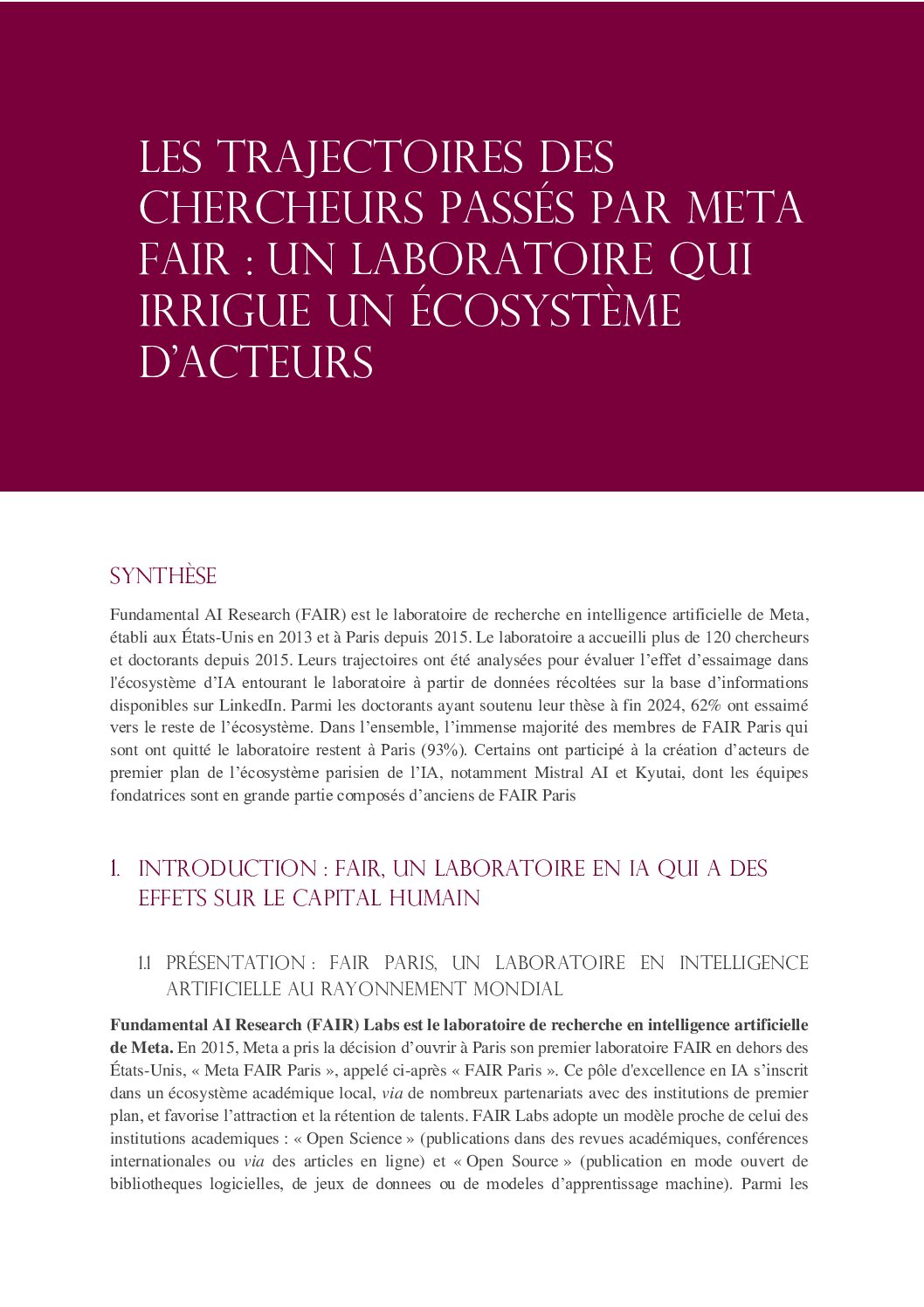 [FR] ASTERES - META - L'impact de FAIR - 21052025 - ASTERÈS